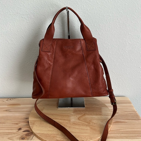 American Leather Co. | Bags | American Leather Co Ada Triple Entry ...